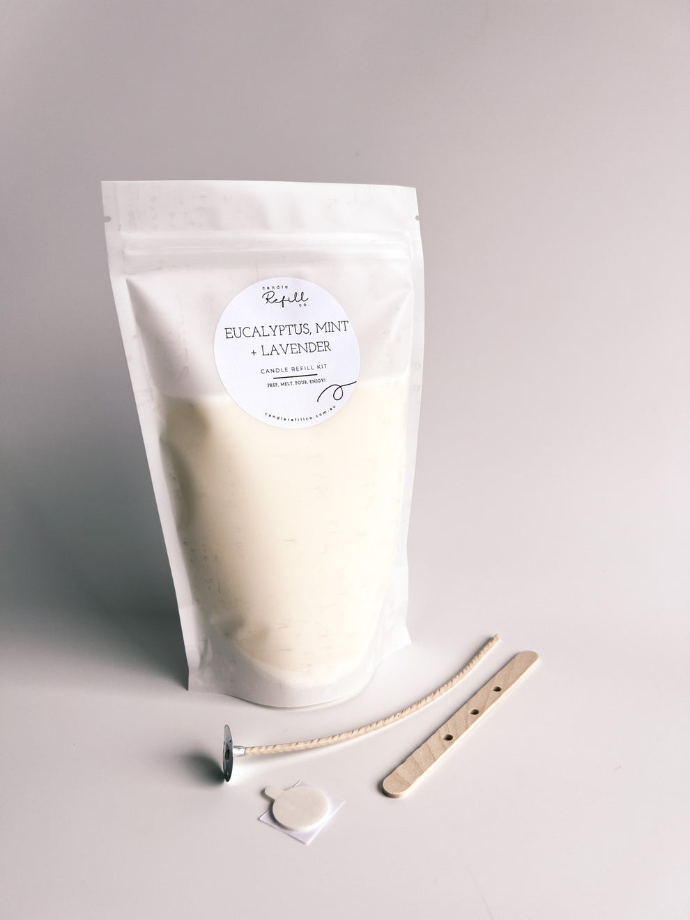 Candle Refill Kit - Eucalyptus, Mint + Lavender – Candle Refill Co.